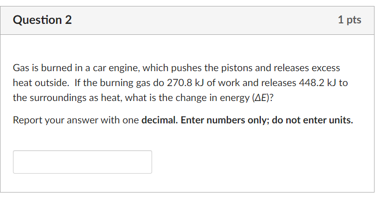 Solved Gas is burned in a car engine, which pushes the | Chegg.com