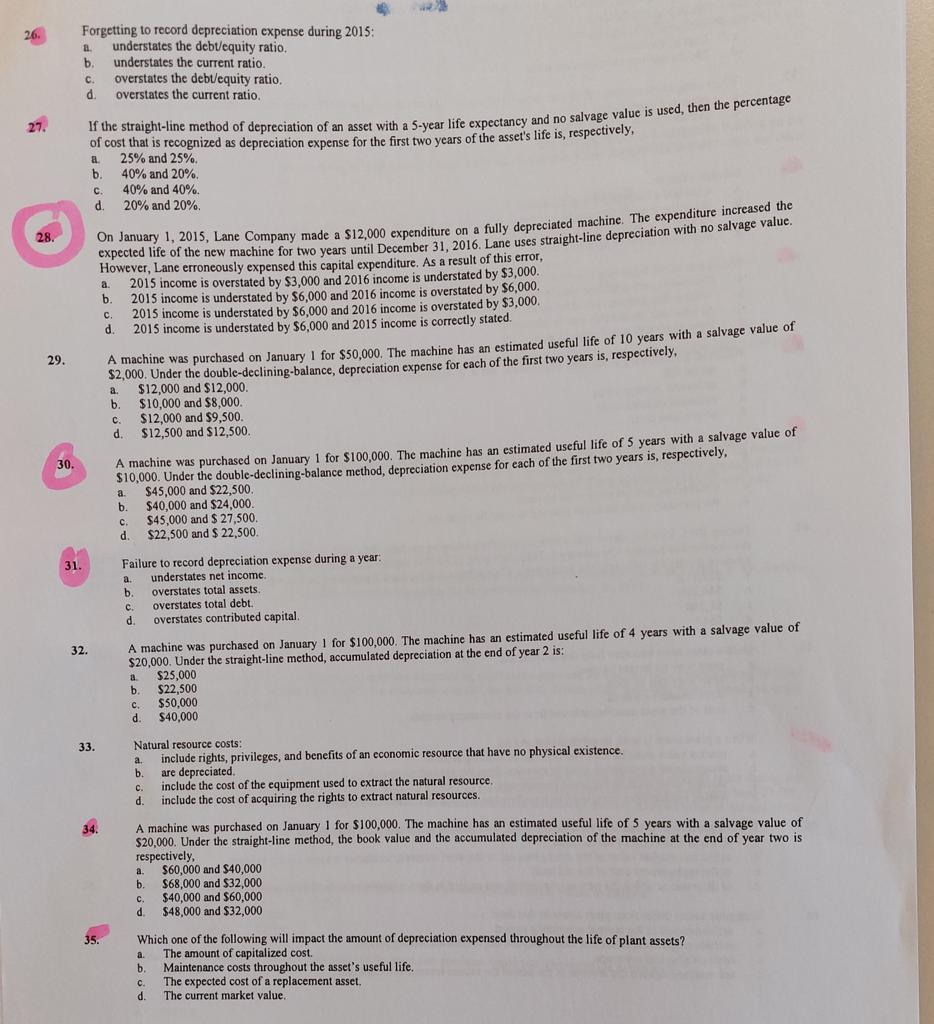 Solved Forgetting to record depreciation expense during | Chegg.com