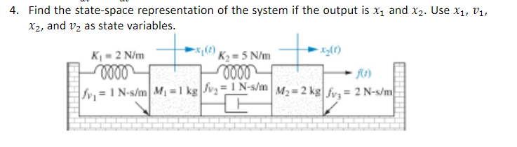 Solved 4. Find the state-space representation of the system | Chegg.com