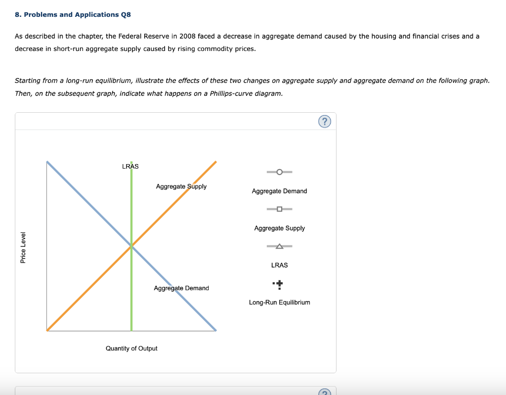 Solved 8. Problems and Applications Q8 As described in the | Chegg.com