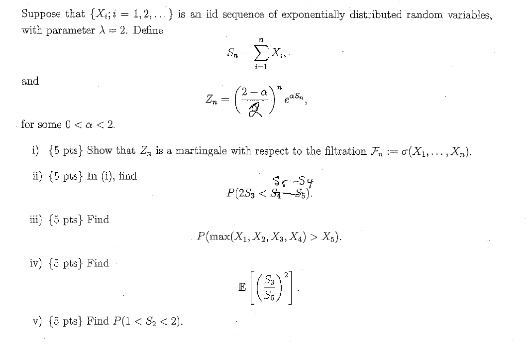 Suppose that {Xi;i=1,2,…} is an iid sequence of | Chegg.com