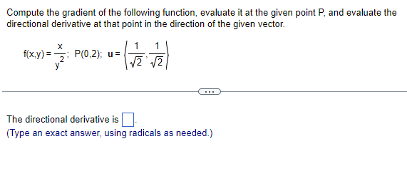 Solved Compute the gradient of the following function, | Chegg.com