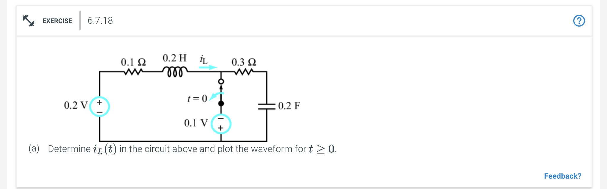 Solved (a) Determine iL(t) in the circuit above and plot the | Chegg.com