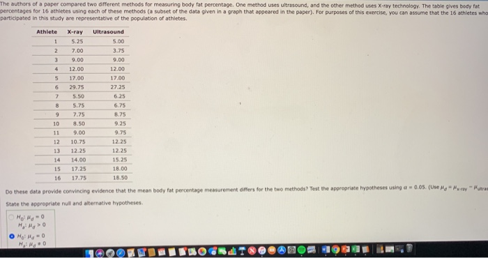 Solved The authors of a paper compared two different methods | Chegg.com
