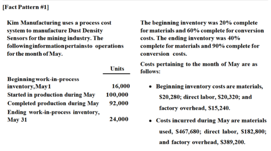 Solved [Fact Pattern #1][3] (Refers to Fact Pattern 1) Using | Chegg.com