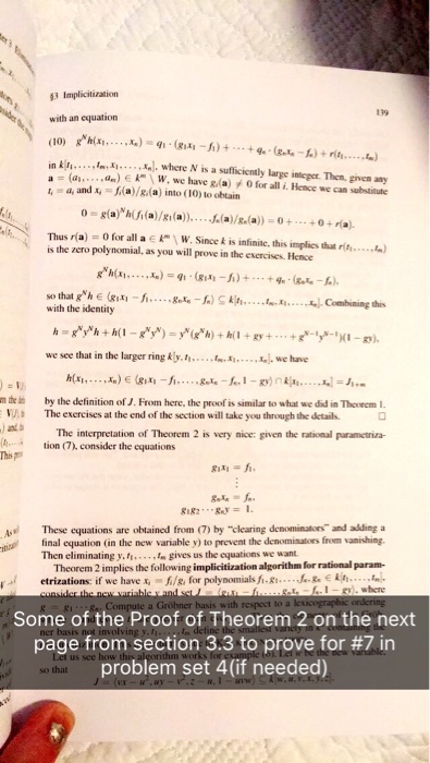 Problem 7: Prove Theorem 2 from Section 3.3 from the | Chegg.com