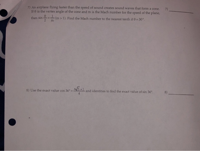 Solved 5) se2 secu 2 sec u+1 5) 6) 2 csc u- cot u 7) An | Chegg.com