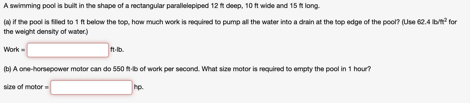 Solved A swimming pool is built in the shape of a | Chegg.com