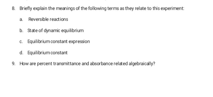 Solved Briefly explain the meanings of the following terms | Chegg.com