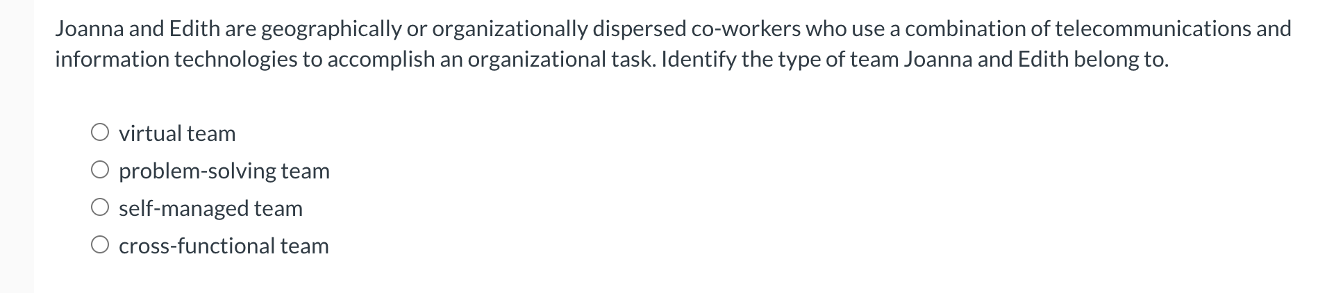Solved Joanna and Edith are geographically or | Chegg.com