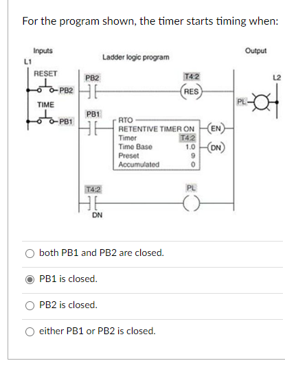 Solved For The Programmed Timers Shown The Output Of Timer