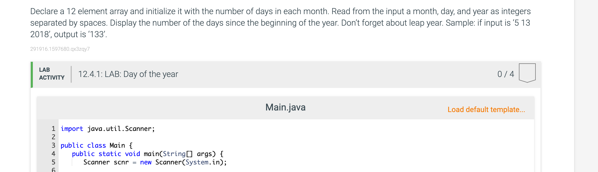 Solved Declare a 12 element array and initialize it with the | Chegg.com