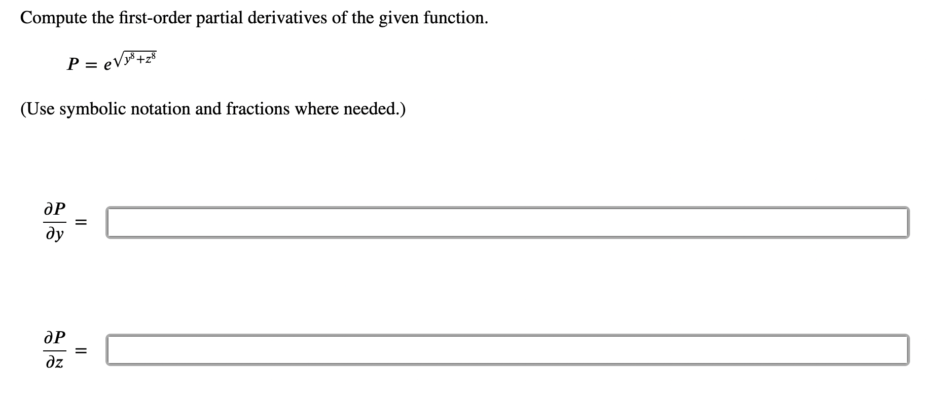 Solved Compute the first-order partial derivatives of the | Chegg.com