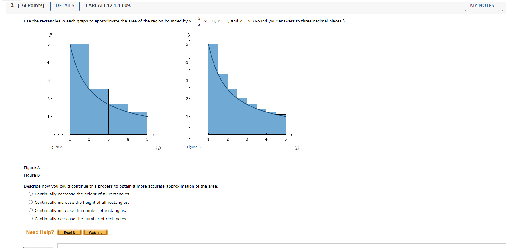 Solved \r\n(a) Use the rectangles in each graph to | Chegg.com
