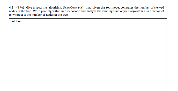 Solved 4 Trees This exercise is about rooted binary trees. | Chegg.com