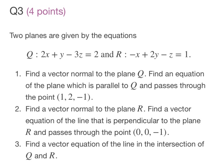 Find Vector Equation Of Line Perpendicular To Plane - Tessshebaylo