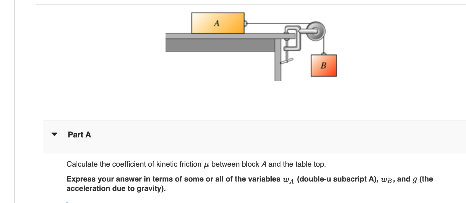 Solved Part ACalculate the coefficient of kinetic friction | Chegg.com