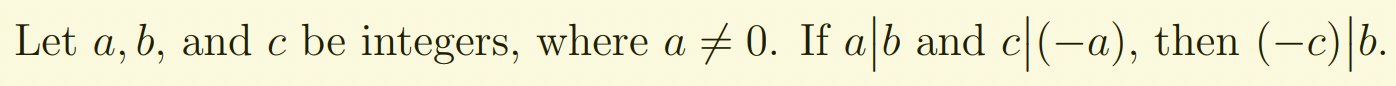 Solved Let a,b, and c be integers, where a # 0. If aſb and | Chegg.com