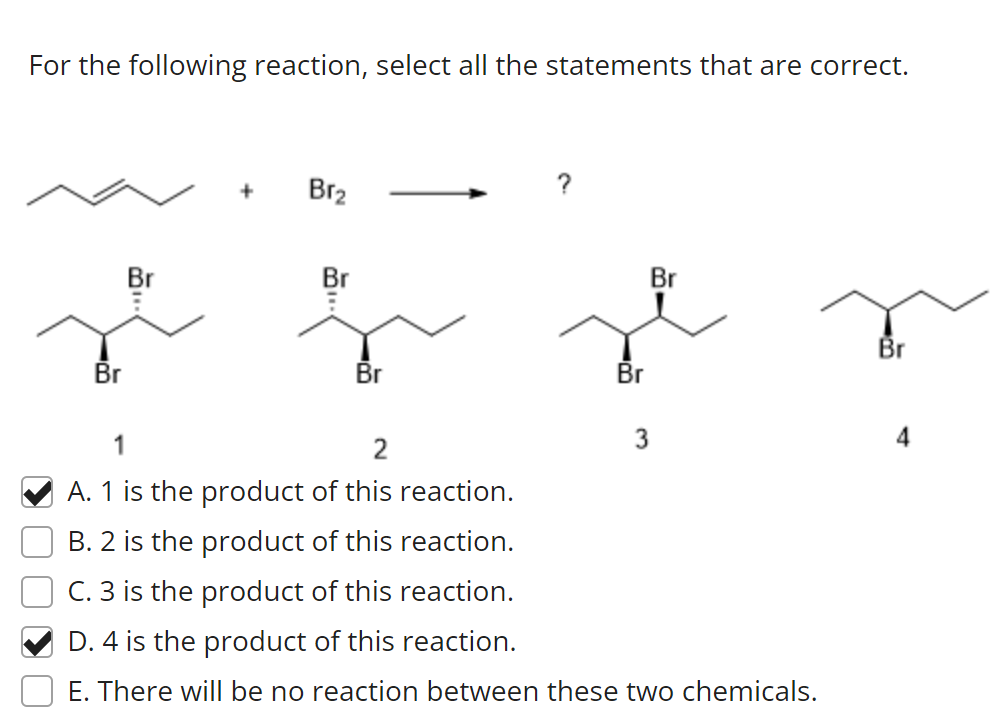 Solved For the following reaction, select all the statements | Chegg.com