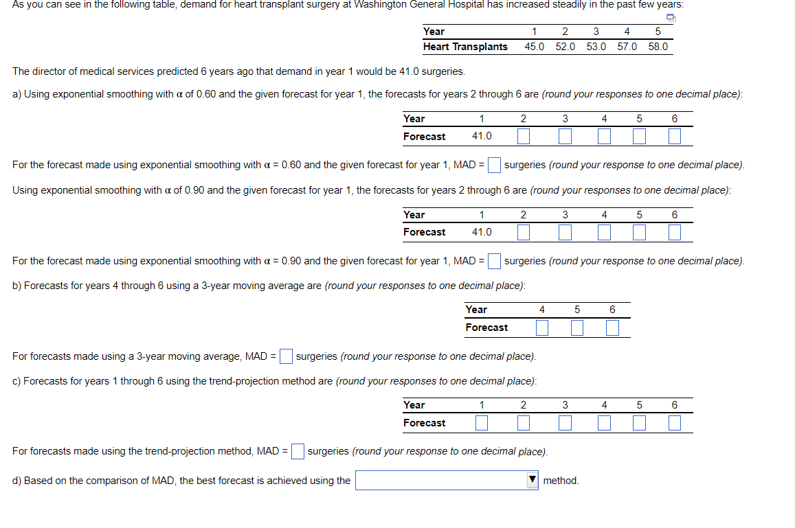Solved As you can see in the following table, demand for | Chegg.com
