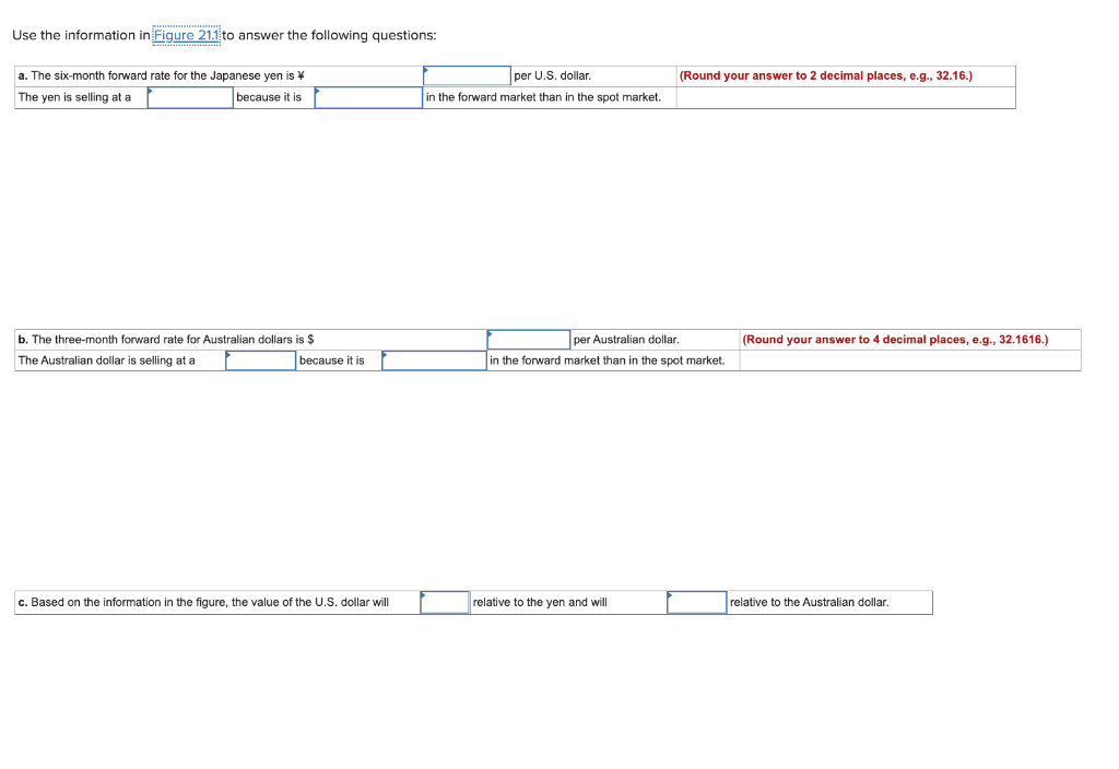 Solved Use the information in to answer the following | Chegg.com