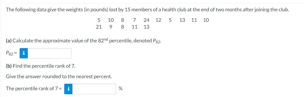 Solved (a) Calculate the approximate value of the 82nd | Chegg.com