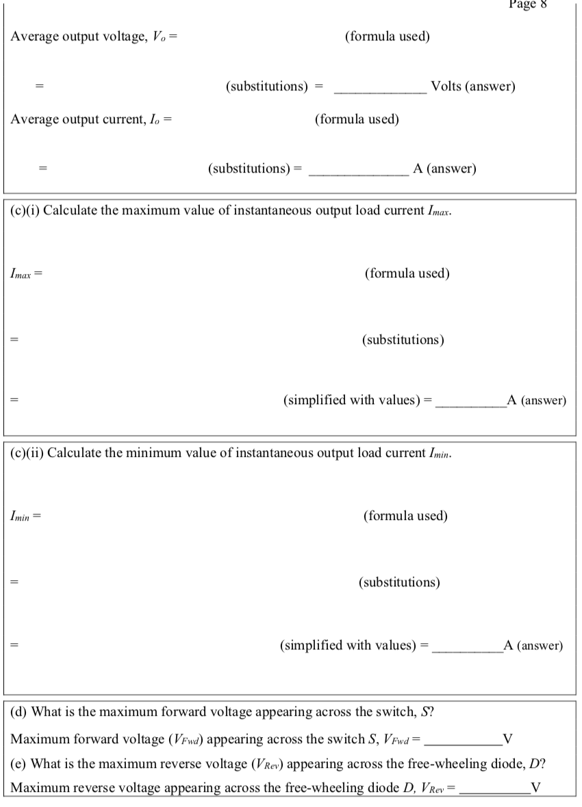 Solved 4. Type A (one quadrant) chopper circuit is shown in | Chegg.com