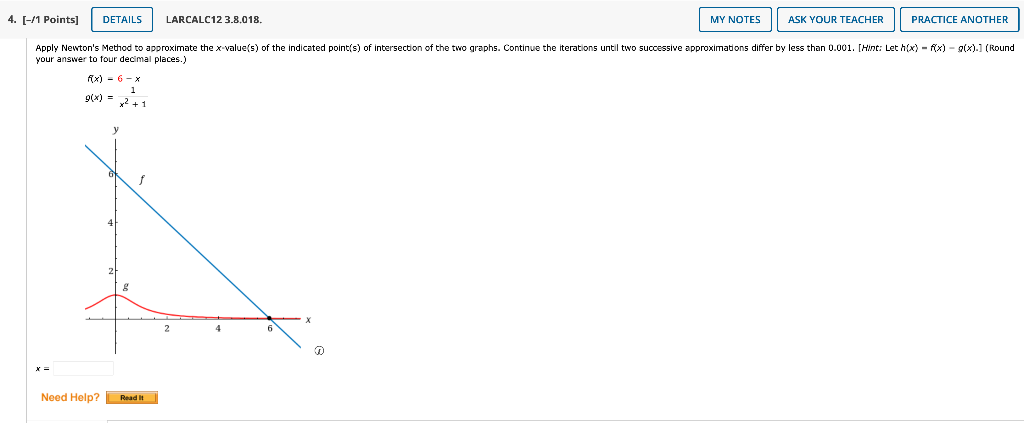 Solved your answer to four decimal places.) | Chegg.com