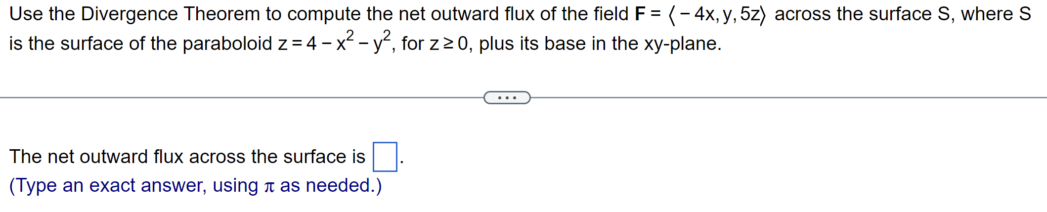 Use the Divergence Theorem to compute the net outward | Chegg.com