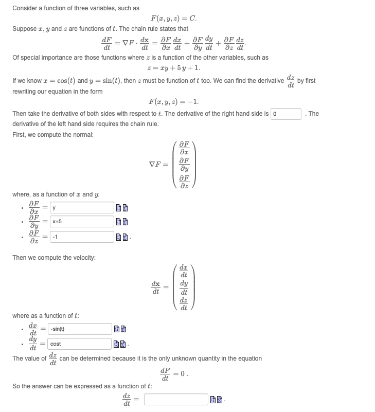 Solved Consider a function of three variables, such as F(x, | Chegg.com
