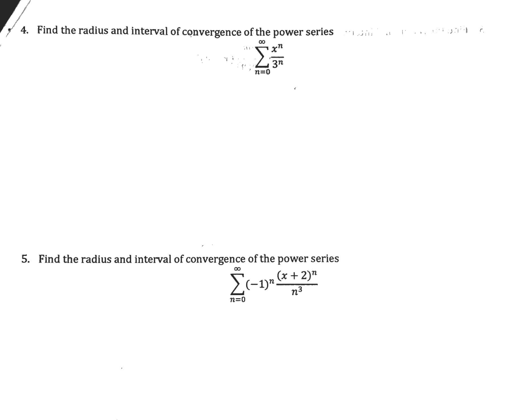 Solved Find the radius and interval of convergence of the | Chegg.com