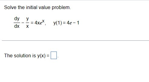 Solved Solve the initial value problem. | Chegg.com