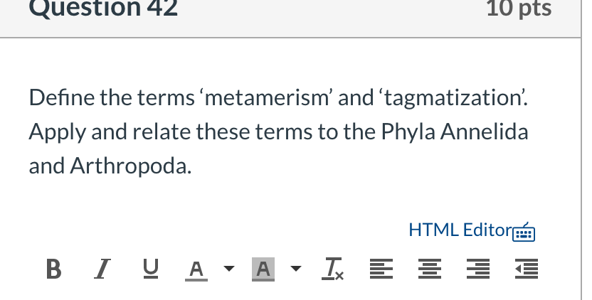 Solved Question 42 10 pts Define the terms ‘metamerism' and | Chegg.com