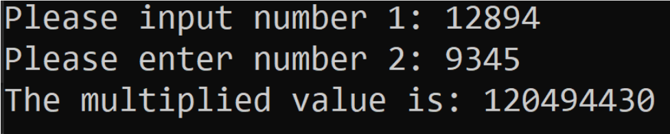 Solved in C++ Create a function multiply that will take two | Chegg.com