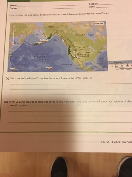 Solved Name: Course Section Date Let's consider the map | Chegg.com