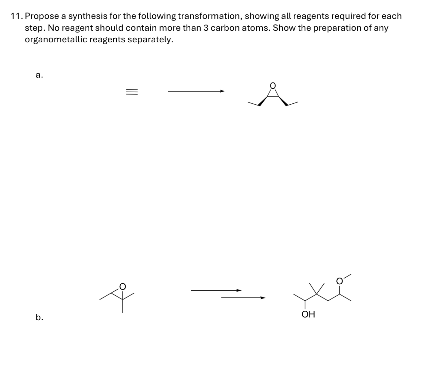 Solved Propose a synthesis for the following transformation, | Chegg.com