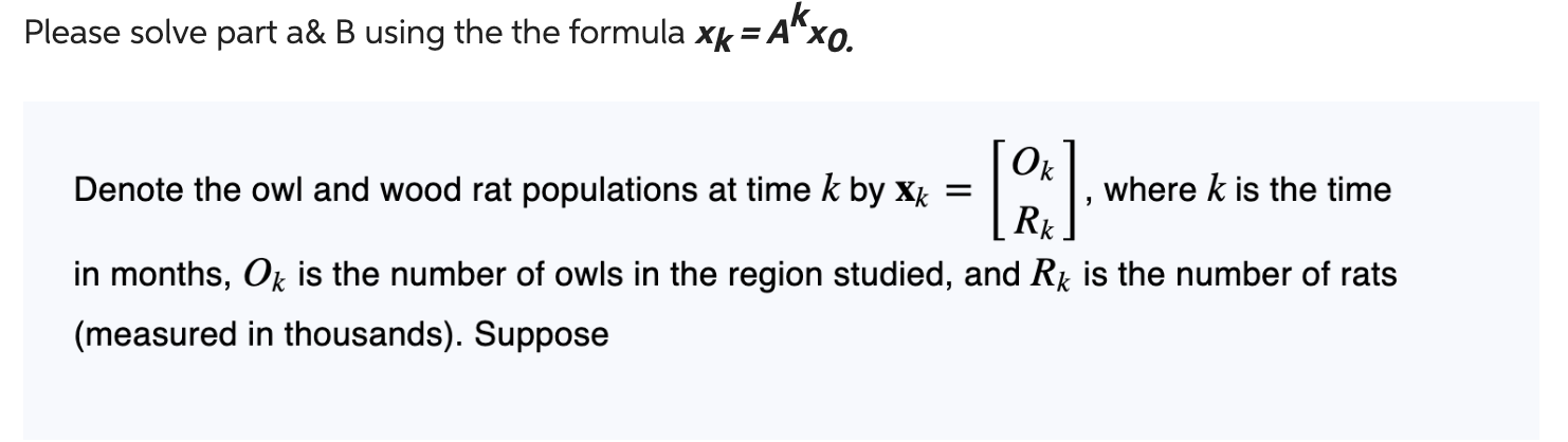 Solved Please solve part a\& B using the the formula | Chegg.com