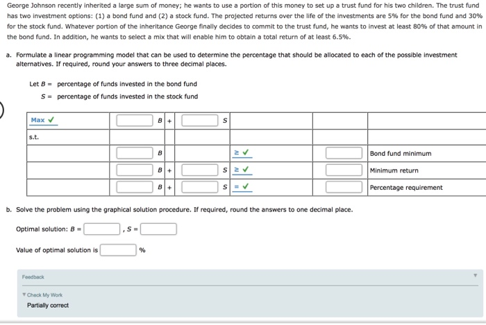 Solved George Johnson recently inherited a large sum of | Chegg.com
