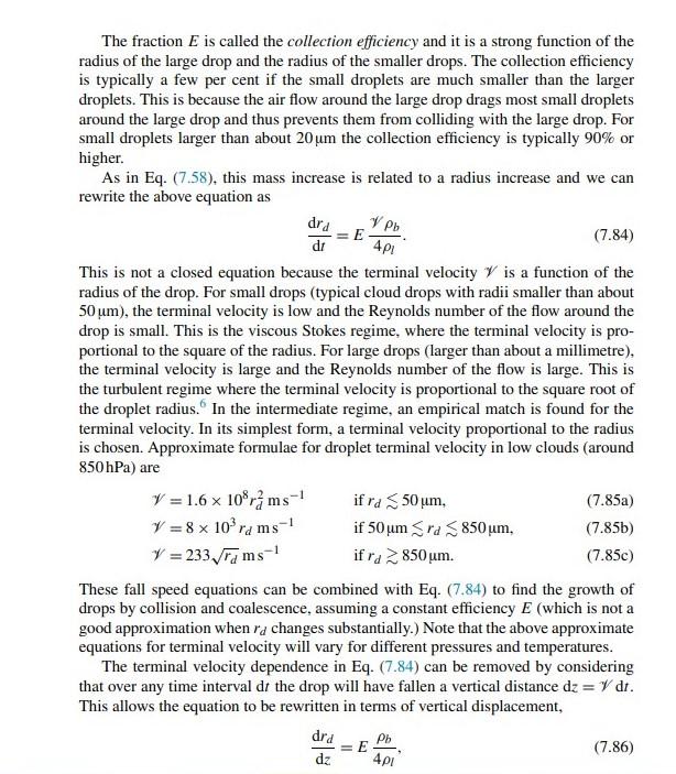 Week 8 1 A lum radius drop is put in environment with | Chegg.com