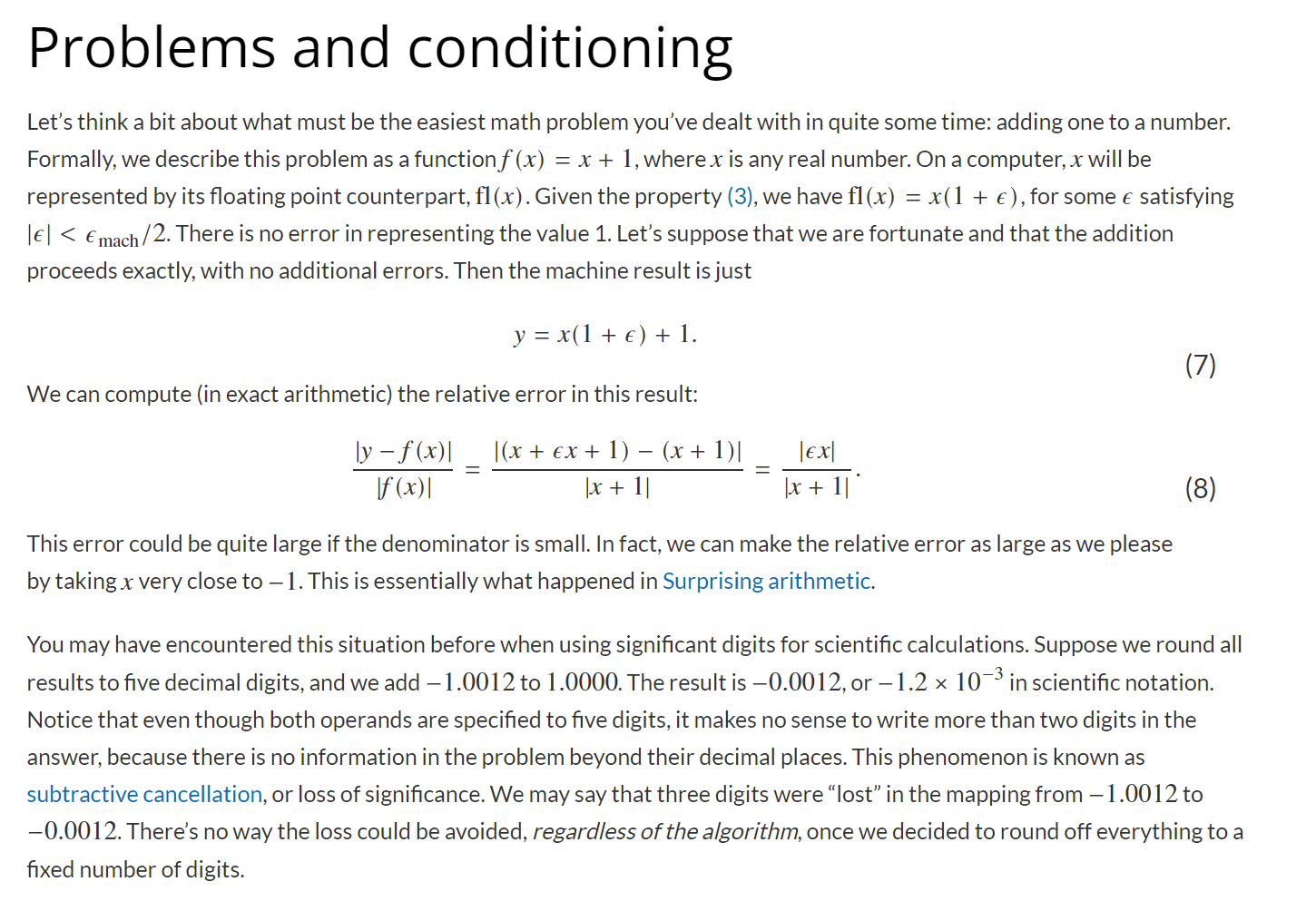 (Conditioning of multidimensional problem; FNC 1.2.6) | Chegg.com