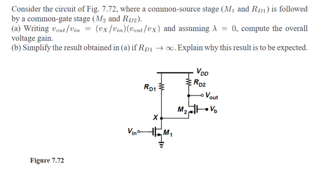 Solved Consider the circuit of Fig. 7.72, where a | Chegg.com
