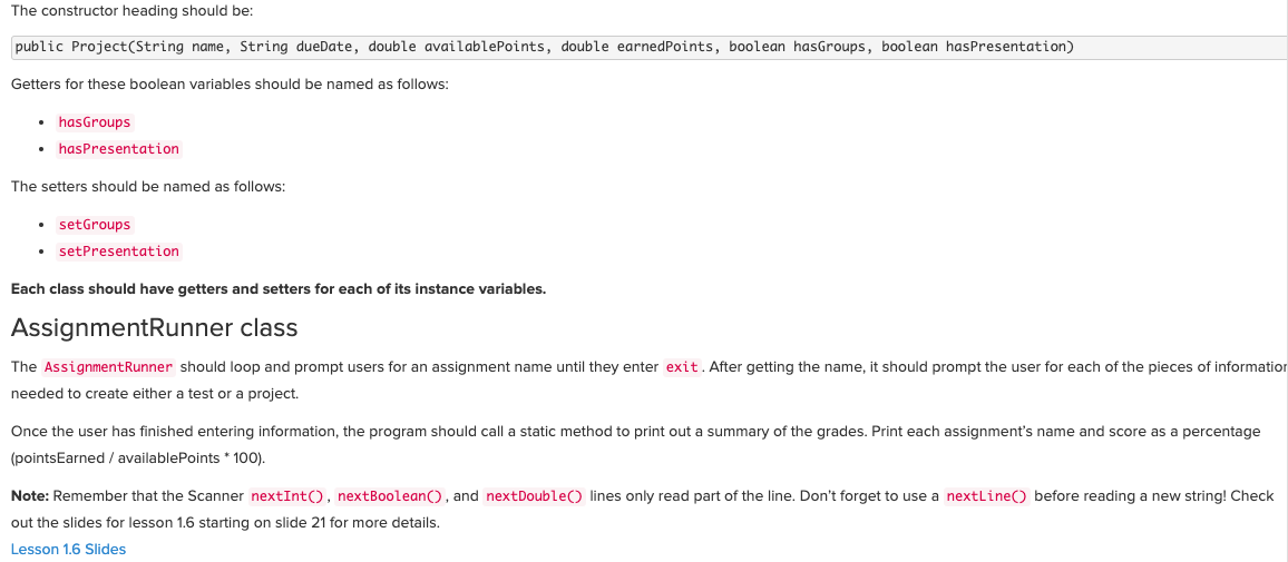 Solved In this lesson, we are going to create an Assignment | Chegg.com