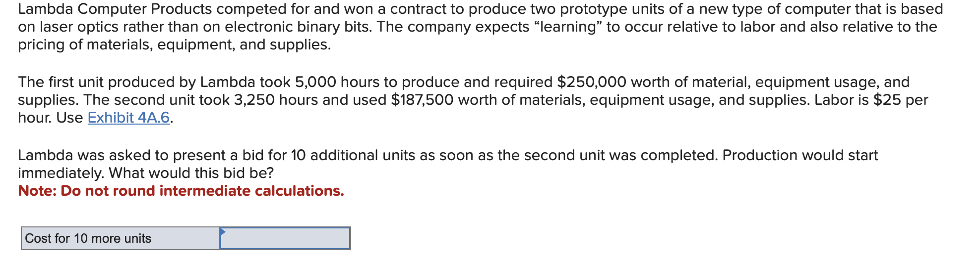 Solved Lambda Computer Products competed for and won a | Chegg.com