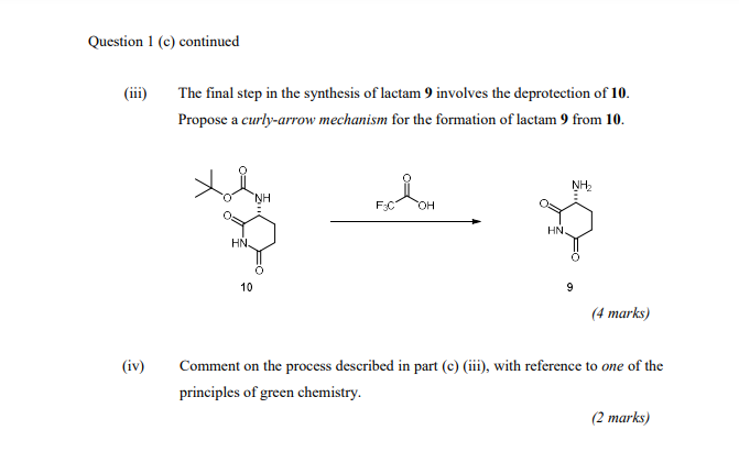 Solved 1. Answer ALL parts (a) (i) Propose a curly-arrow | Chegg.com