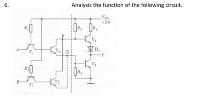 Solved Analysis the function of the following circuit. | Chegg.com