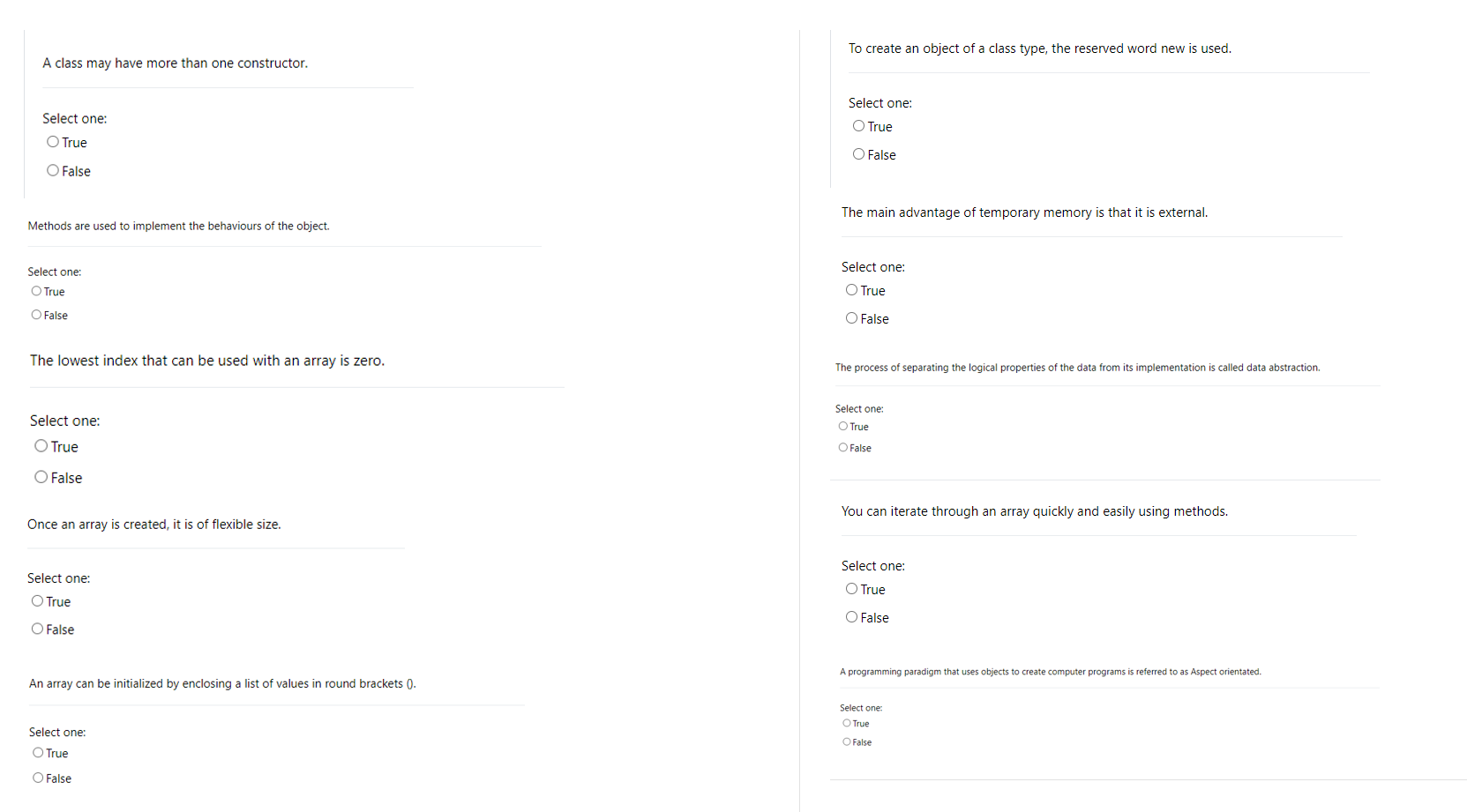 Solved A class may have more than one constructor. | Chegg.com