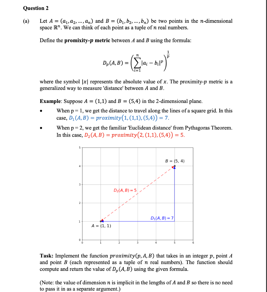 Solved a) Let A=(a1,a2,…,an) and B=(b1,b2,…,bn) be two | Chegg.com