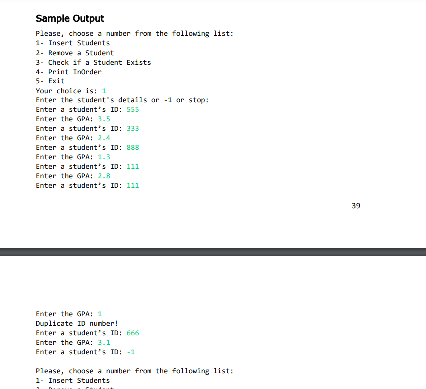 Solved Write the expected time and space complexity as a | Chegg.com
