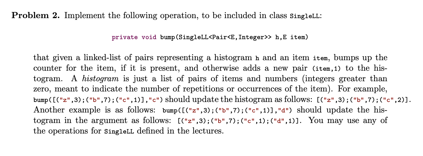 oblem 2. Implement the following operation, to be | Chegg.com