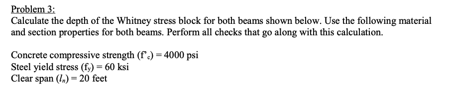 Solved Problem 3: Calculate the depth of the Whitney stress | Chegg.com